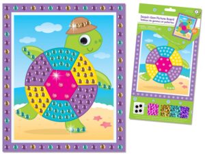 aonefun mosaic crafts for kids mosaic kit mosaic sticker art kits for kids sticker mosaic sticky mosaics for kids diy kits for girls arts and crafts for kids diamond art for kids activities - turtle