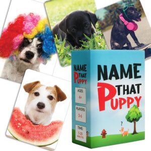 name that puppy - dog themed kids card game - fun puppy games for kids & families - dog games for kids - dog themed gifts - dog gifts for girls