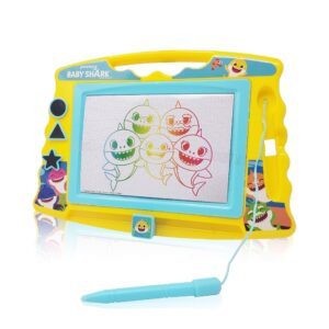 lollipop baby shark magnetic drawing board with stylus and 3 stamps, for boys or girls (blue)…