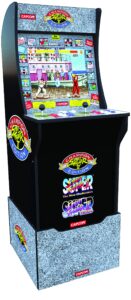 arcade1up - street fighter - classic 3 in 1 home arcade with licensed riser