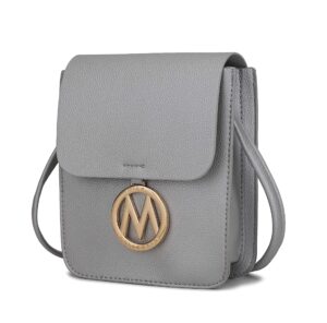 mkf collection small crossbody bag for women, vegan leather cell phone bag shoulder bag by mia k