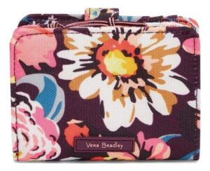 vera bradley lighten up rfid small wallet in indiana blossoms