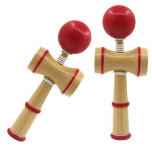 besportble wooden tribute kendama toy japanese cup and ball catch kadoma game ball in cup game hand eye coordination ball catching cup 2pcs