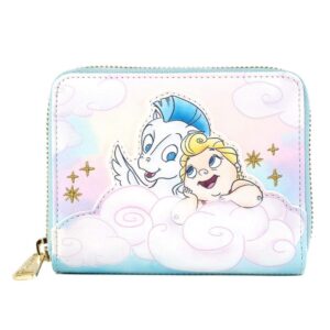 loungefly x disney hercules baby herc and pegasus zip around wallet