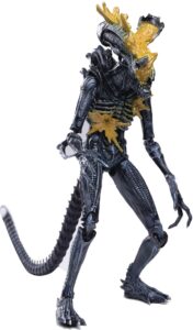 hiya toys aliens: headshot alien warrior 1:18 scale action figure, multicolor