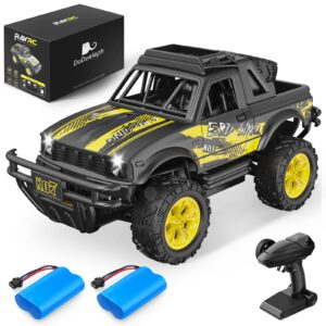 dodoeleph remote control jeep,16mph high speed 4wd rc cars, 1/16 scale differential system all terrains off-road, 2.4ghz rechargeable xmas gift toys for kids adults