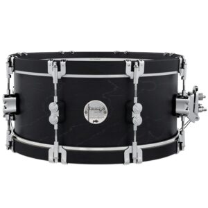 pacific drums & percussion add-ons pdp concept classic, 6.5x14, ebony hoops snare drum (pdcc6514ssee)