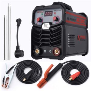 lancergears amico arc-200, 5-200 amp stick arc lift-tig combo welder, 100-250v wide voltage welding, 80% duty cycle, compatible with all electrodes: e6010 e6011 e6013 e7014 e7018 etc.