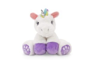 plushible poppy the unicorn stuffed animal, 10-inch plush unicorn toy for girls & boys - machine washable unicorn plush, soft stuffed unicorn, valentine’s day gift for all