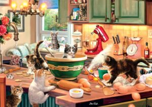 buffalo games - kitten kitchen capers - 300 large piece jigsaw puzzle