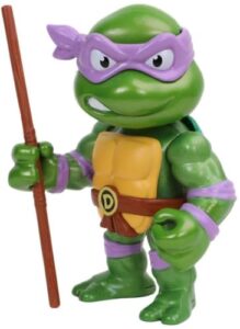 jada toys teenage mutant ninja turtles 4" donatello die-cast figure, toys for kids and adults, purple