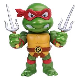 jada toys "teenage mutant ninja turtles 4"" raphael die-cast figure, toys for kids and adults, red