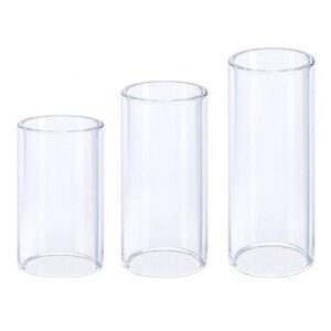 3 pcs glass guitar slides 51mm 60mm 70mm finger slides for electric & acoustic guitar bass