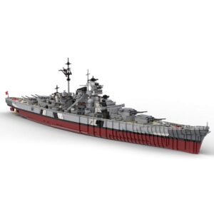 bismarck battleship building block bricks model moc toys gift(7164 pcs)