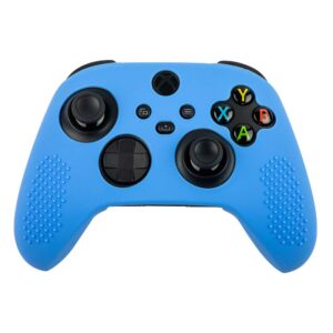 soft silicone protector cover skins, anti-slip protective case for microsoft xbox series s/x gamepad controller (blue)