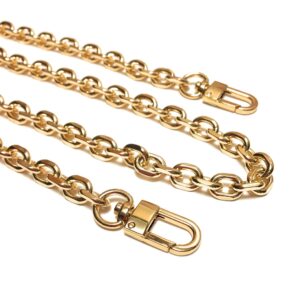 rolo purse chain diamond cut crossbody shoulder strap (9mm) polished - gold (40" / 100cm)