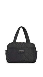 marc jacobs women's quilted nylon medium bag, black, one size