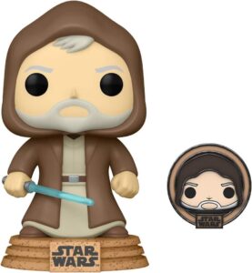 funko pop! star wars: across the galaxy - obi-wan kenobi with pin, amazon exclusive