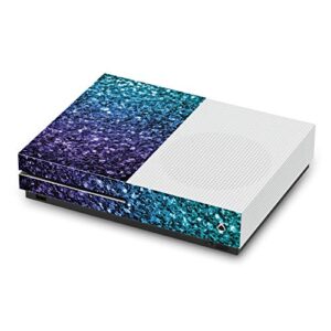 head case designs officially licensed pldesign aqua blue art mix vinyl sticker gaming skin decal cover compatible with xbox one s console