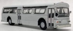 iconic replicas flxible fishbowl bus 1/87 scale-ho scale transit bus new! blank ready for customization!