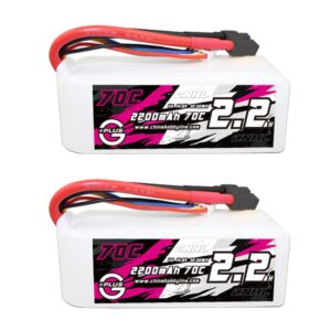 cnhl 4s lipo battery 2200mah 70c 14.8v soft case with xt60 plug for rc car airplane truck boat heli airplane drone (2 pack)