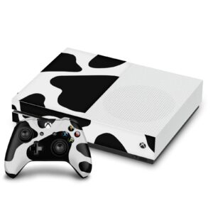 head case designs officially licensed grace illustration cow art mix vinyl sticker gaming skin decal cover compatible with xbox one s console and controller bundle