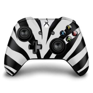 head case designs officially licensed grace illustration with zebra art mix vinyl sticker gaming skin decal cover compatible with xbox one s/x controller