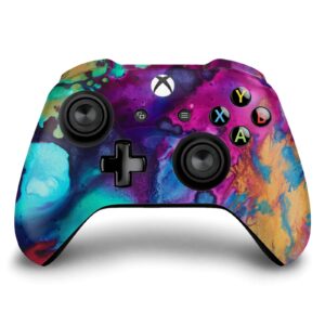 head case designs officially licensed mai autumn turquoise wine art mix vinyl sticker gaming skin decal cover compatible with xbox one s/x controller