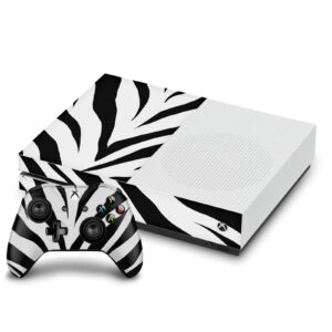 head case designs officially licensed grace illustration with zebra art mix vinyl sticker gaming skin decal cover compatible with xbox one s console and controller bundle