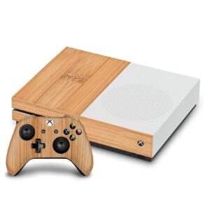 head case designs officially licensed pldesign light brown bamboo art mix vinyl sticker gaming skin decal cover compatible with xbox one s console and controller bundle