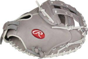 rawlings r9 series fastpitch softball catchers mitt, pro h web, 33 inch, right hand throw