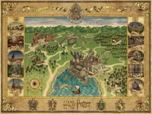 ravensburger hogwarts map - 1500 piece jigsaw puzzle for all ages | unique softclick technology, vibrant imagery | educational and fun | ideal gift for harry potter fans