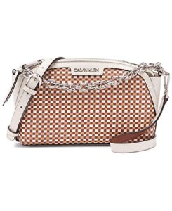 calvin klein hailey micro pebble small crossbody, rye multi weave