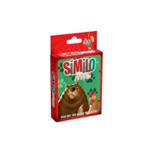 horrible guild similo animals: a fast playing family card game - guess the secret animal character, 1 player is the clue giver & others must guess the character, 2-8 players, ages 8+, 20 min