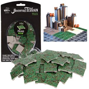 monster adventure terrain- 50pc foliage tile expansion pack- hand-painted 1x1 - tile set- easy snap creates amazing tabletop terrain in minute- customize your d&d and pathfinder dungeons your way