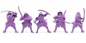 fantasy battles dnd action miniatures samurai 2 inch 1/32-5 fantasy figures tehnolog toy soldiers