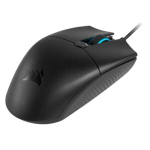 corsair katar pro ultra-light gaming mouse - fps/moba mouse, symmetric shape, 12,400 dpi optical sensor, 6 programmable buttons, plug-and-play, rgb backlighting, for claw and fingertip grips - black