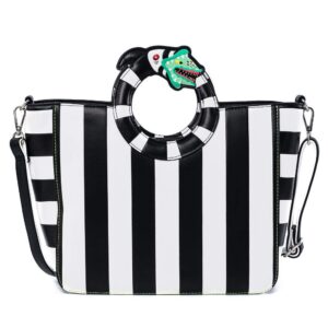 loungefly x beetlejuice sandworm handle crossbody bag