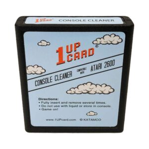 1upcard console cleaner compatible with atari 2600 video game system