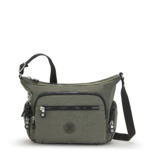 kipling womens gabbie small bag, lightweight everyday purse, casual shoulder crossbody bag, green moss, small us