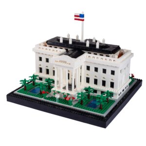 revvit architecture white house micro building blocks (2300 pieces) creative building set for adults and teens.