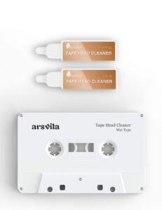 arsvita audio tape/cassette head cleaner with 2 cleaner solutions