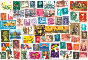 1000 stamps from world countries mixed philately used postage stamps off paper