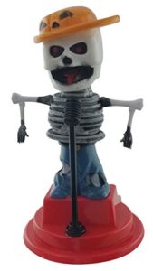 day of the dead bobble head singer | solar powered dancing toys | skeleton day of the dead singer | day of the dead decorations | dashboard bobbleheads