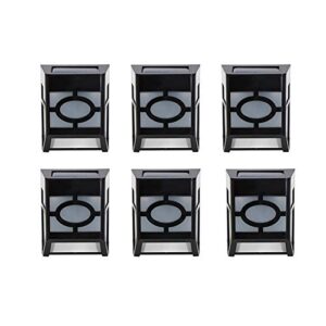 rrh garden lights solar powered solar garden light outdoor garden villa courtyard decoration lamp home yard fence gate door post wall lamp landscape path lights (size : 6 pieces)