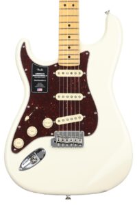 fender american professional ii stratocaster left-handed - olympic white with maple fingerboard