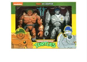 neca teenage mutant ninja turtles traag and granitor 7" action figure 2 pack target exclusive