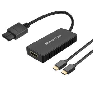 new n64 hdmi converter support 16:9/4:3 conversion,n64 to hdmi converter compatible with nintendo 64/ game cube/ snes