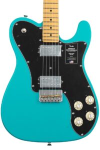 fender american professional ii telecaster deluxe - miami blue with maple fingerboard