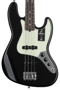 fender american professional ii jazz bass, black, rosewood fingerboard